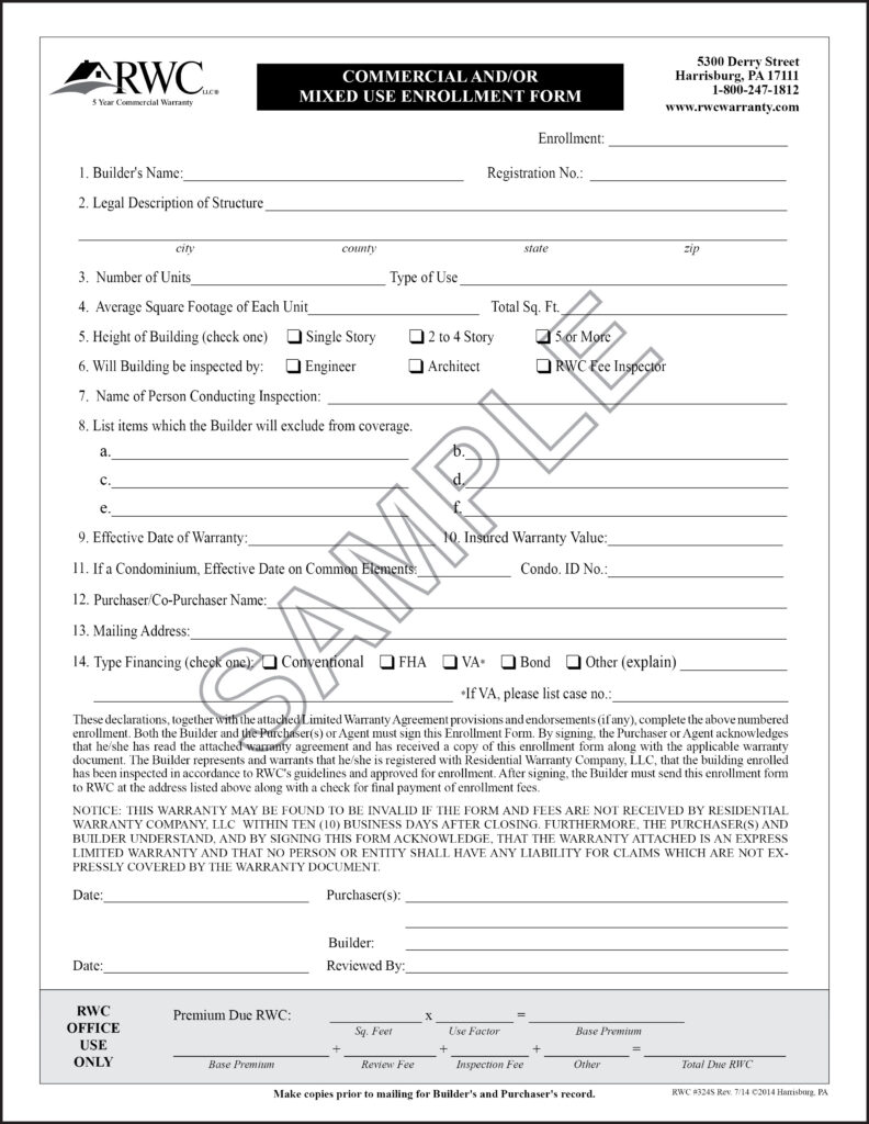 RWC Marketing Enrollment | RWC Warranty